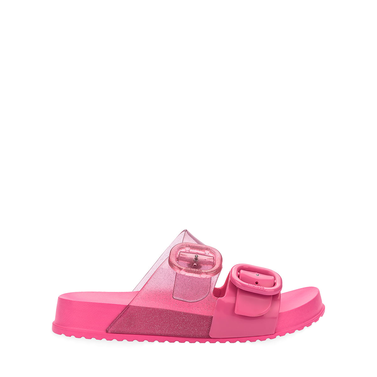 Mini Melissa Cozy Slide Infantil Rosa Glitter 35685 - Menina Shoes