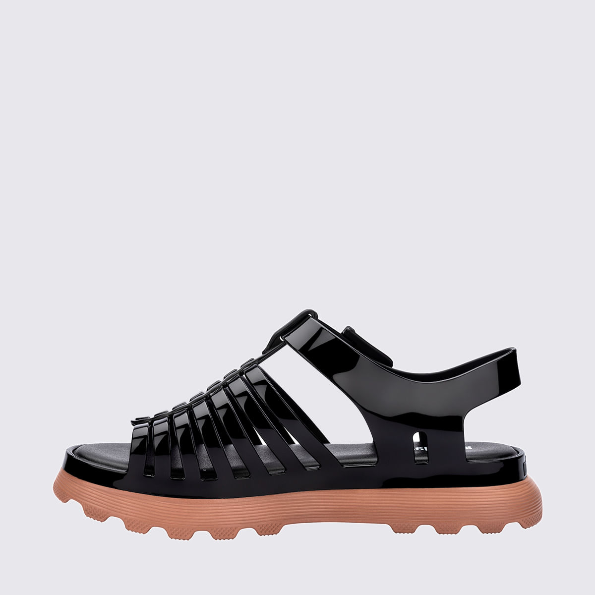 Melissa Gloria Platform Marrom Preto 35976 - Menina Shoes