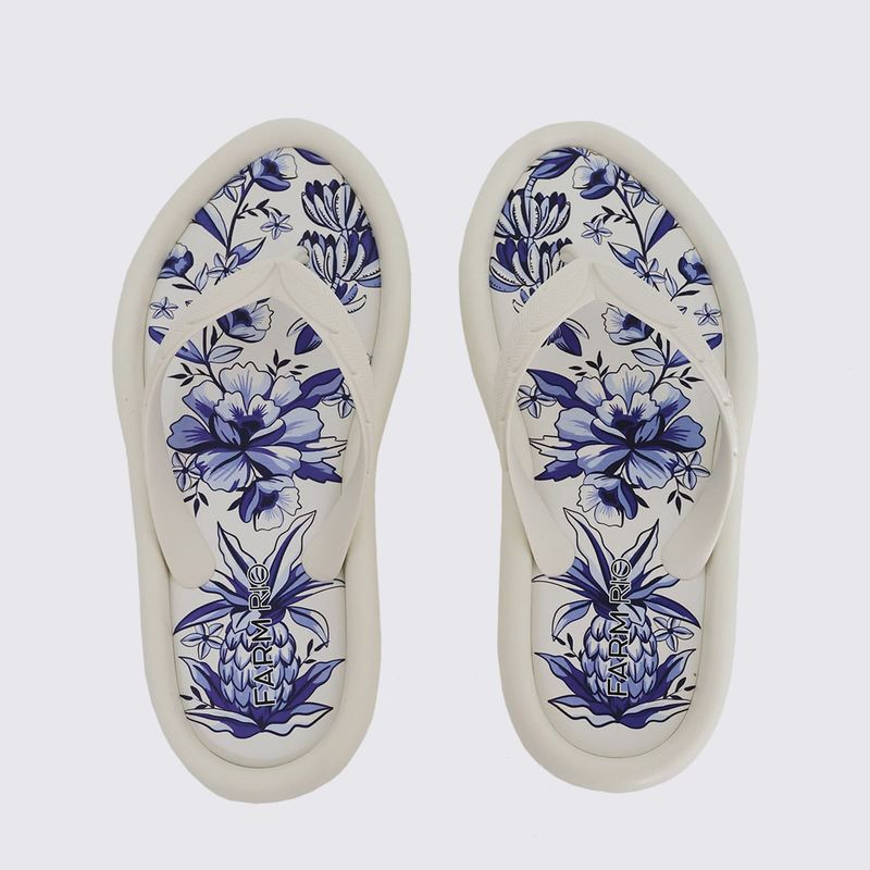 Chinelo Farm Canoa Print Xilo Tropical - Menina Shoes